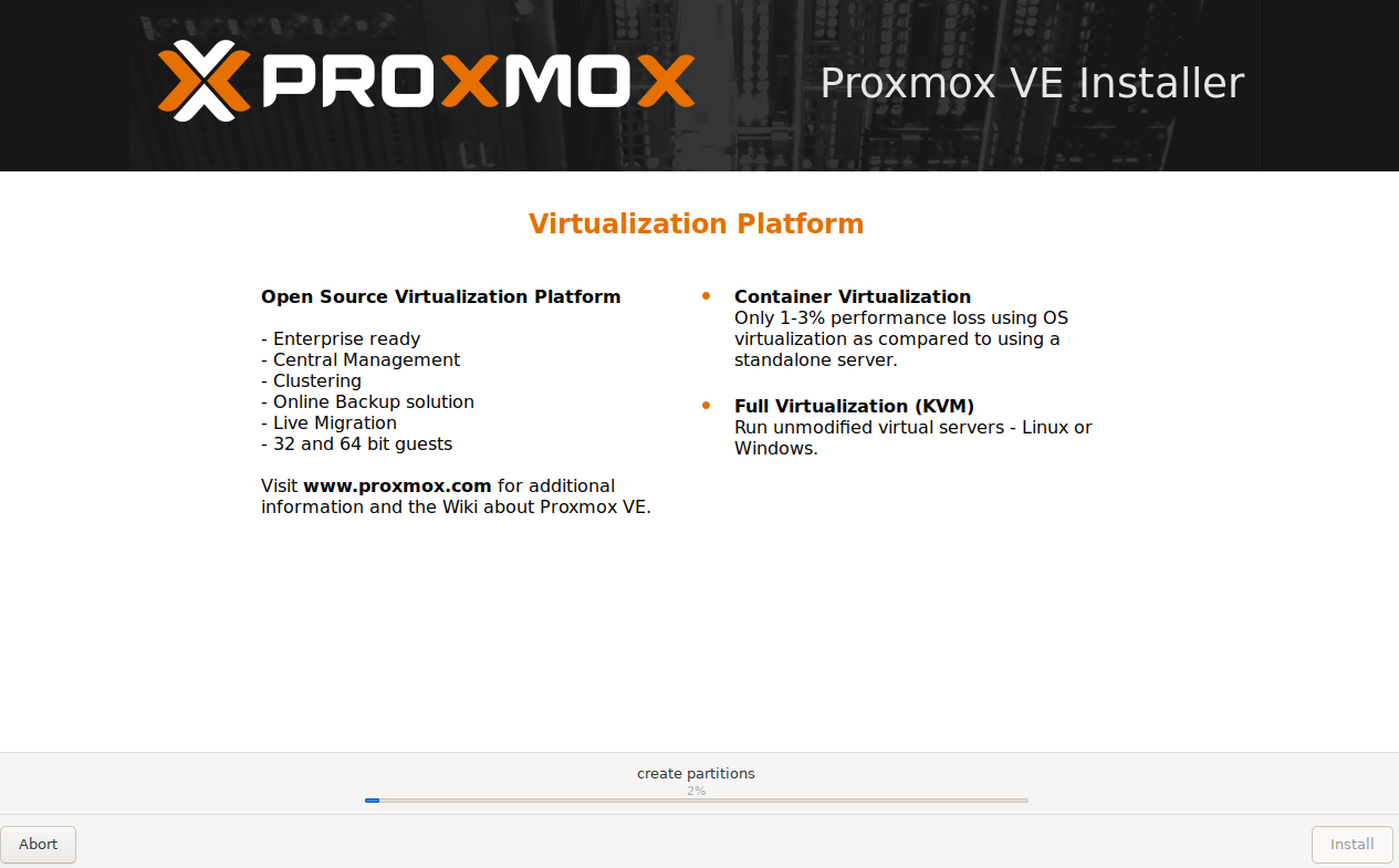 PVE虚拟化(Proxmox Virtual Environment)安装以及常规配置 - 风云刀的博客